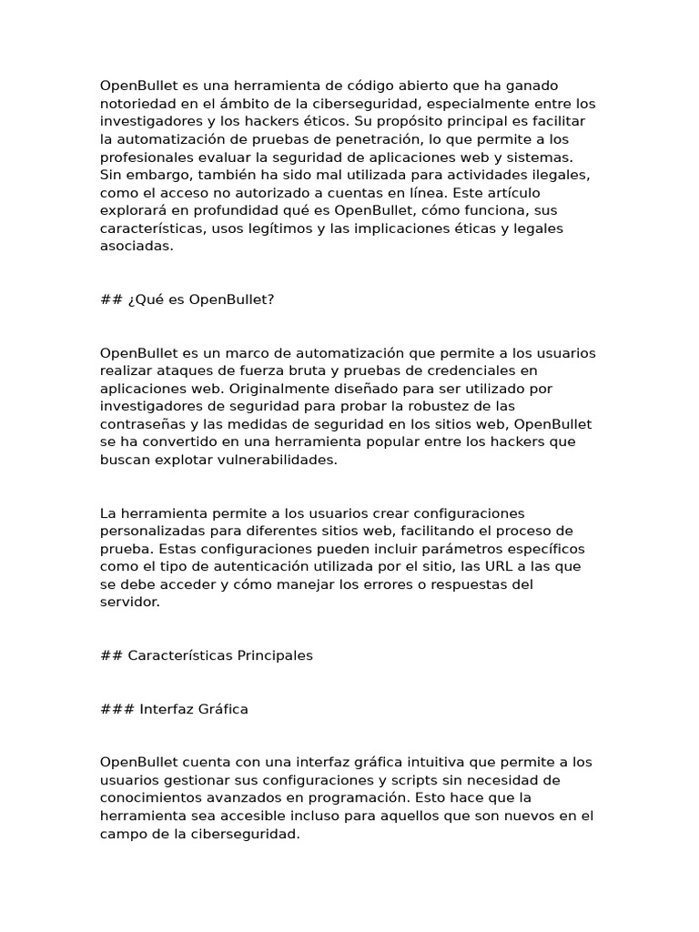 Open Bullet Guide | PDF | Seguridad | La seguridad informática