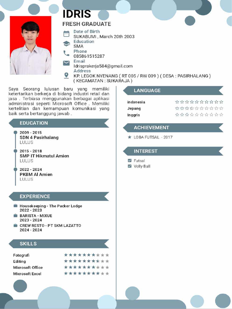 CV BARU Merged Dikompresi2 | PDF