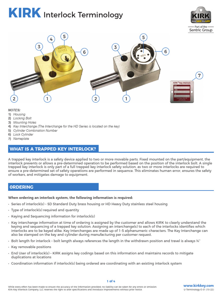KIRK Interlock Terminology | PDF