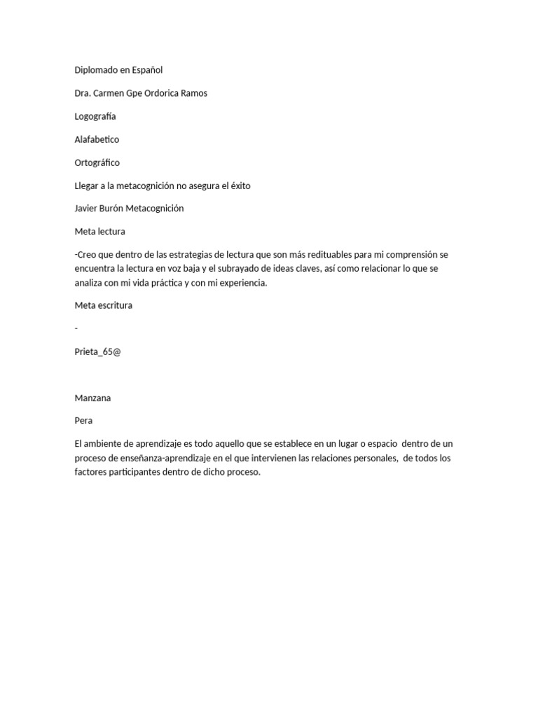 Diplomado en Español Modulo 3 | PDF