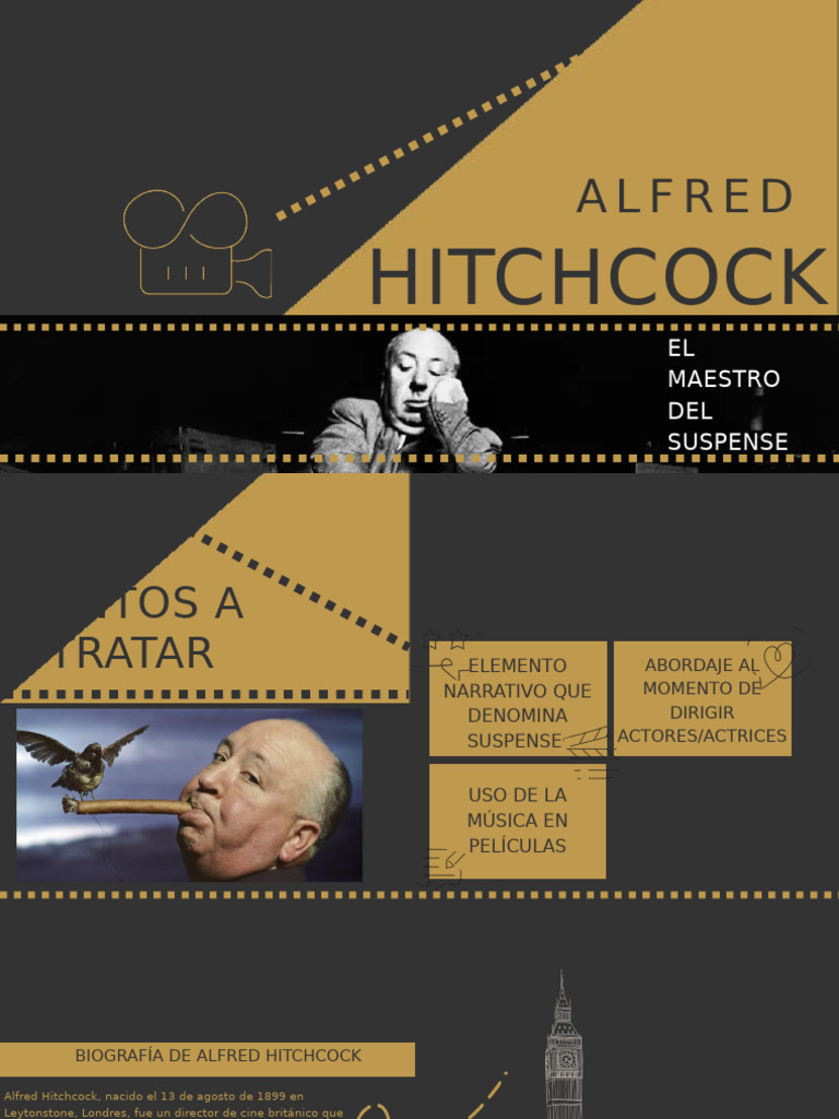 Alfred Hitchcock: Maestro del Suspense | PDF | Suspense (Género ...