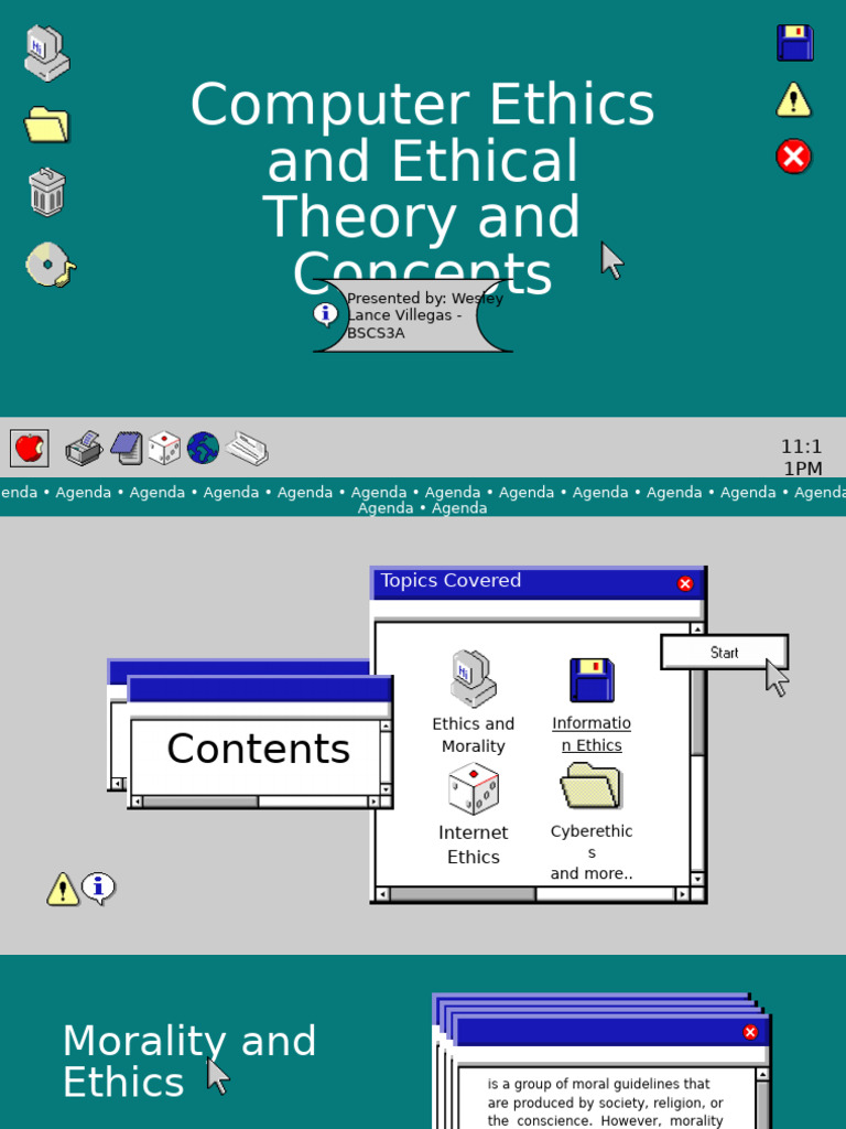 Villegas Wesley Lance J. BSCS 3A Computer Ethics and Ethical Theory and ...