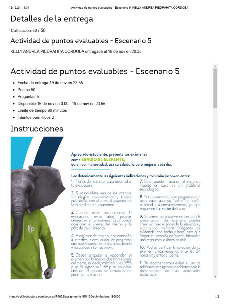 Detalles de Entrega Actividad 5 | PDF