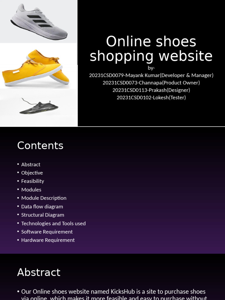 Online Shoes Shopping Website | PDF | World Wide Web | Internet & Web