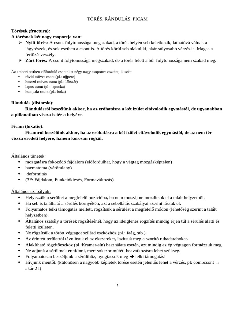 TÖRÉS-RÁNDULÁS-FICAM | PDF