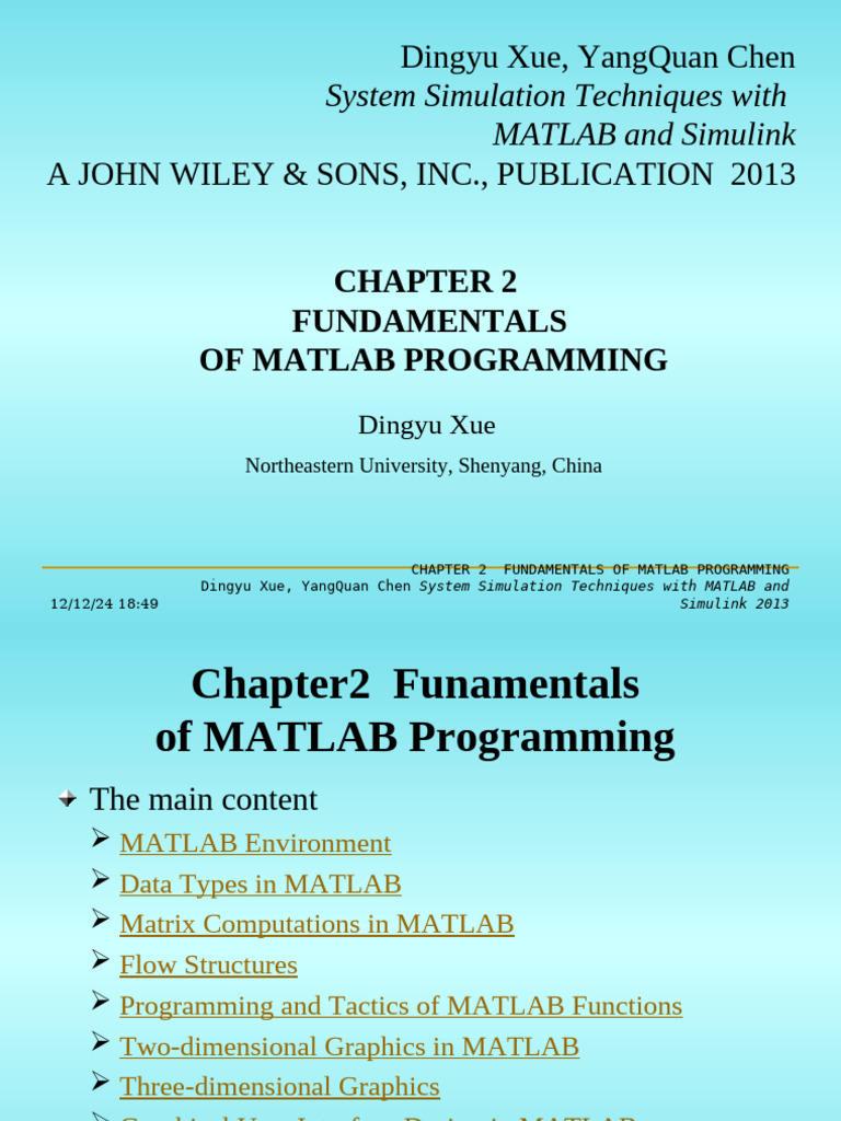 Commonly Used Bloks - Chap5 | PDF | Matlab | Matrix (Mathematics)