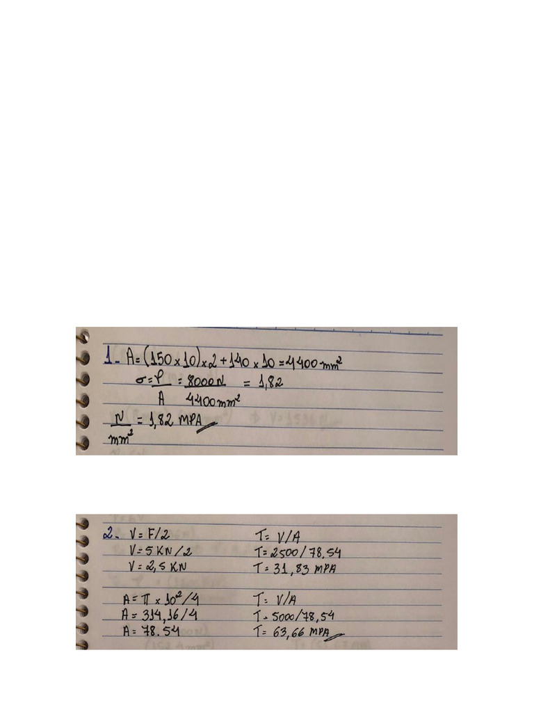 Lista de Exercícios RESMAT Luiz Eduardo Eng Civil- Cacoal (1) | PDF