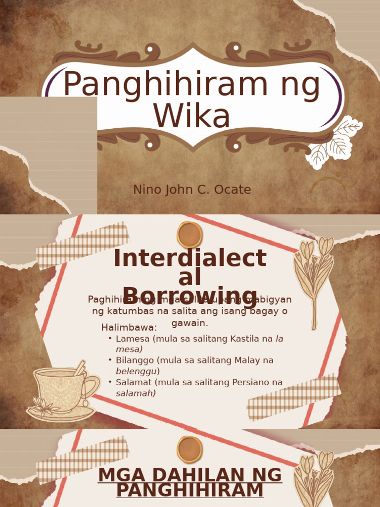 Panghihiram NG Wika | PDF