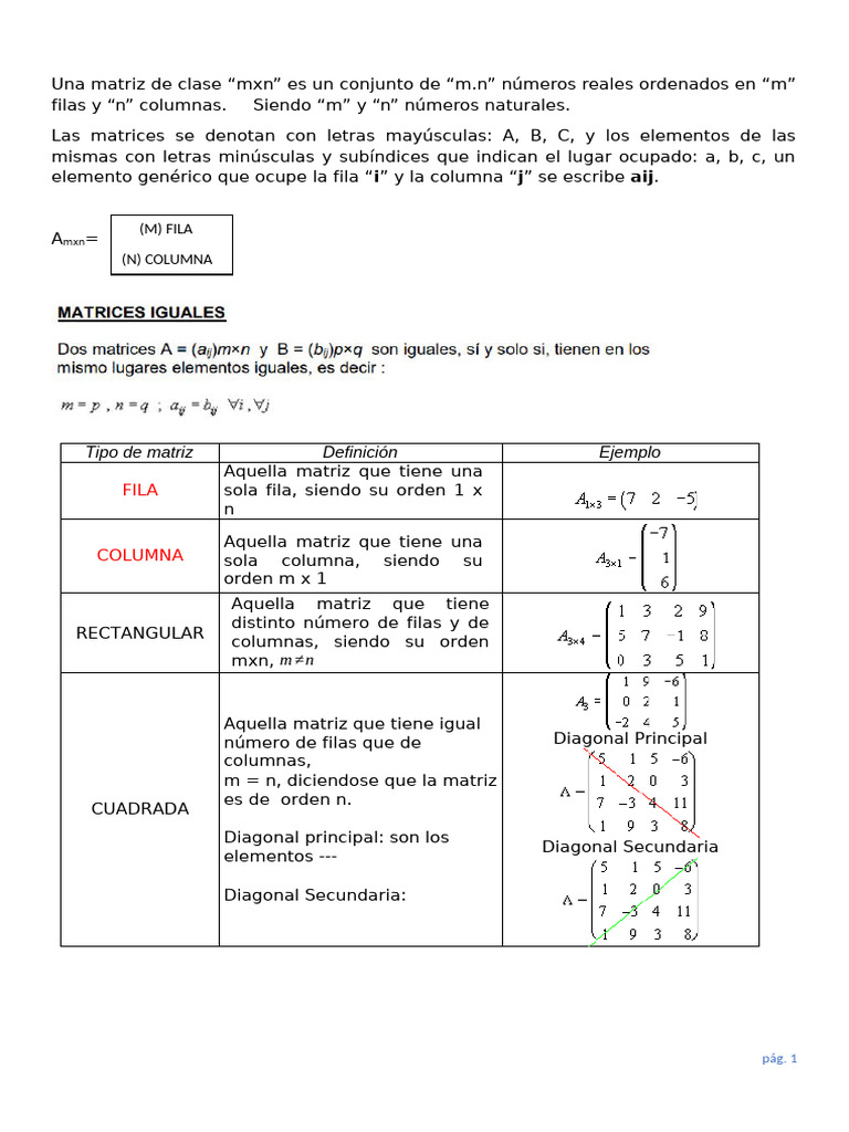 Algebra Resumen en Proceso | PDF | Matriz (Matemáticas) | Funciones y ...