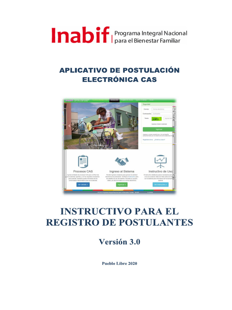 Manual Aplicativo Postulación CAS | PDF