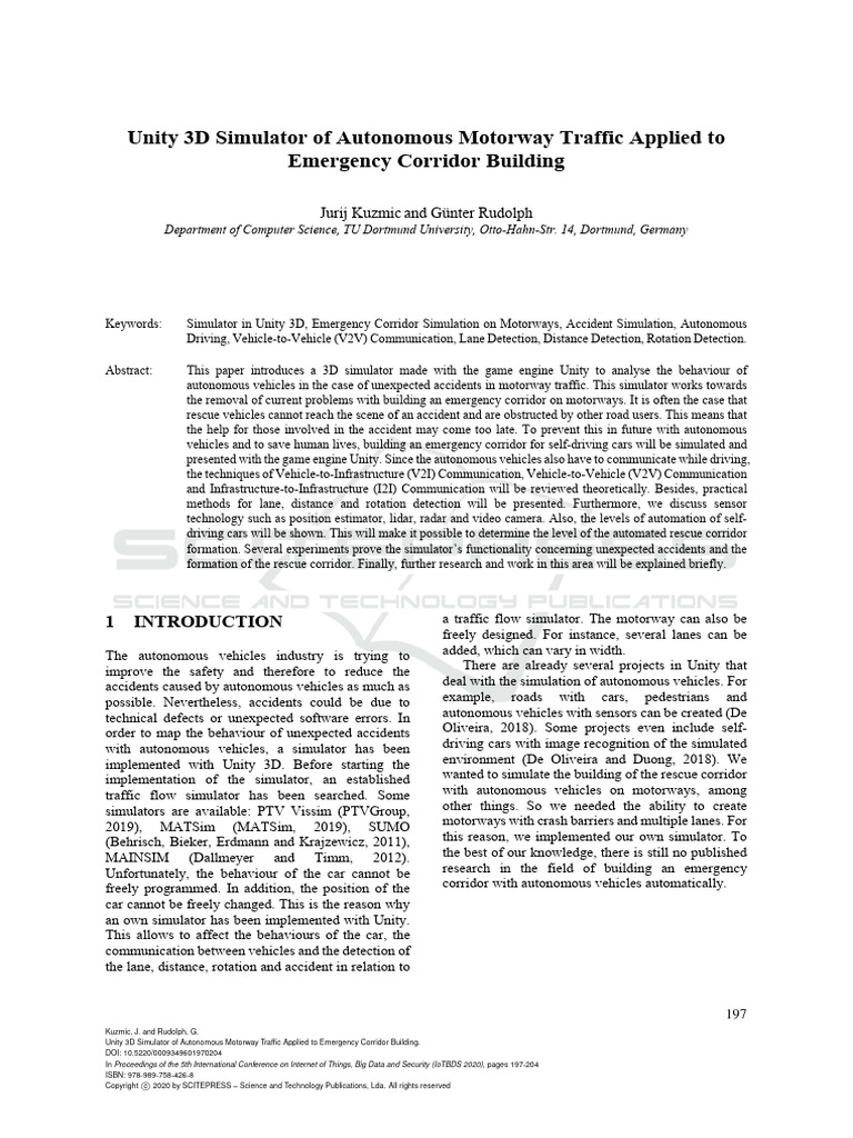 Emergency Corridor Building | PDF | Traffic | Traffic Collision