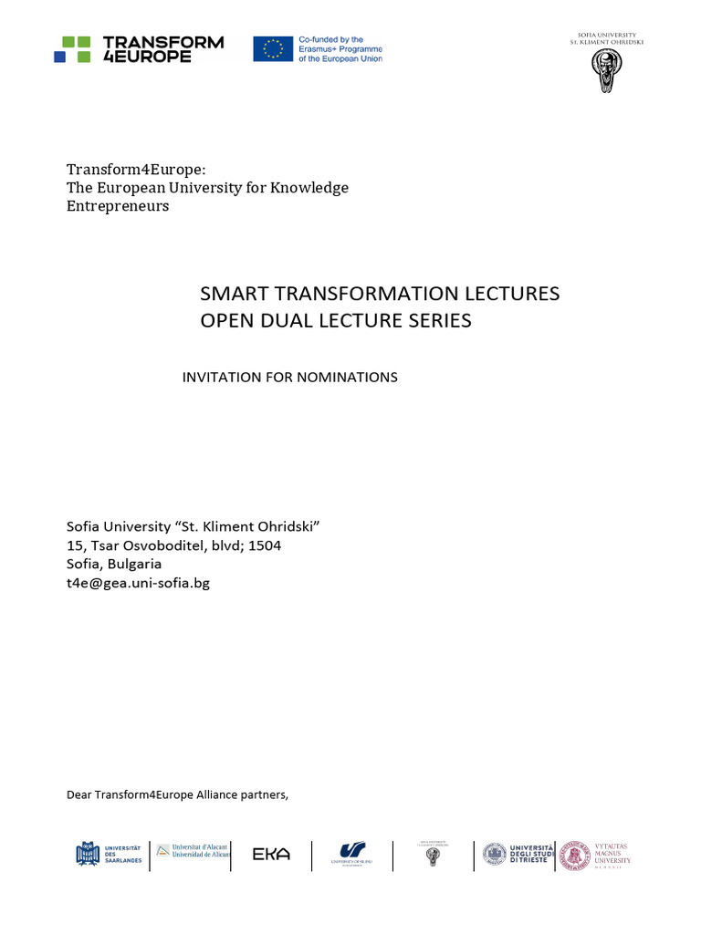 Invitation For Open Dual Lecture Series - SU - April - 2023 | PDF