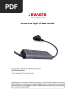 Kvaser Leaf Light v2 Usersguide | PDF | Usb | Device Driver