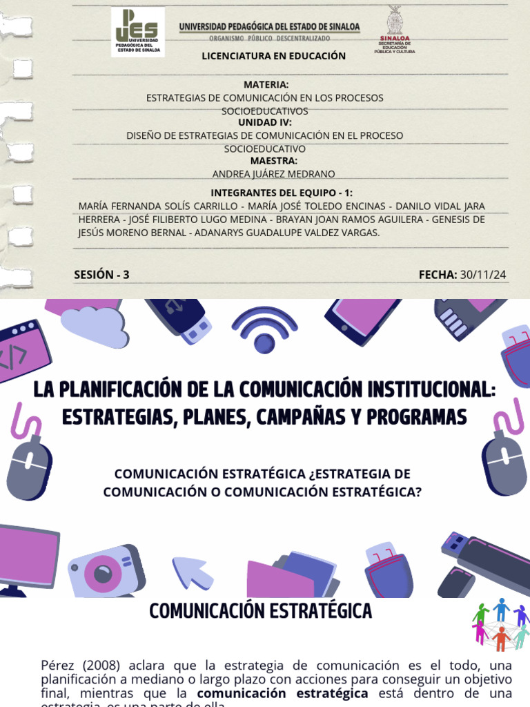 Eq-1-La Planificación de La Comunicación Institucional Estrategias ...