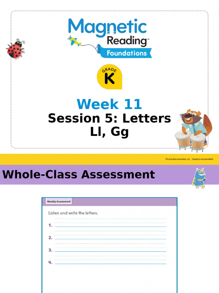 Week 11 Letters Assessment Guide | PDF