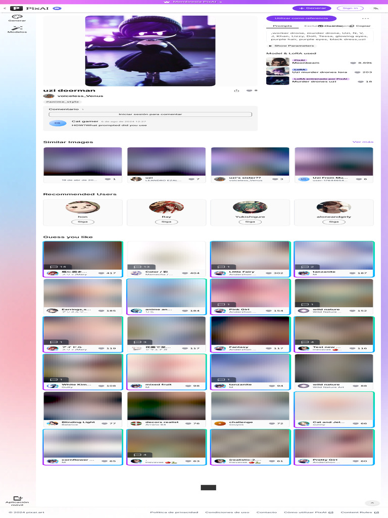 AI Art Uzi Doorman Por @voiceless - Venus PixAI | PDF