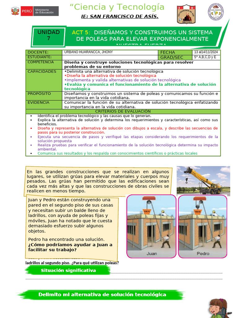 E-5º Act 5 Cyt Und 7 - Sem 4 | PDF