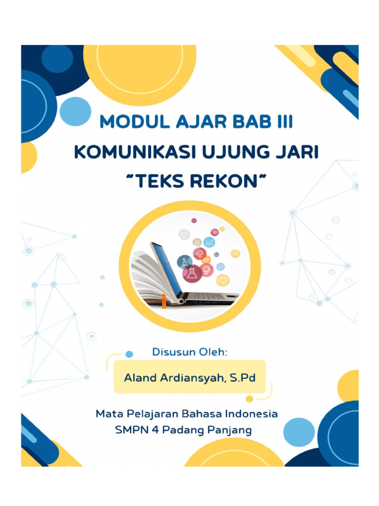 MODUL AJAR TEKS REKON KELAS IX Pertemuan 3 | PDF