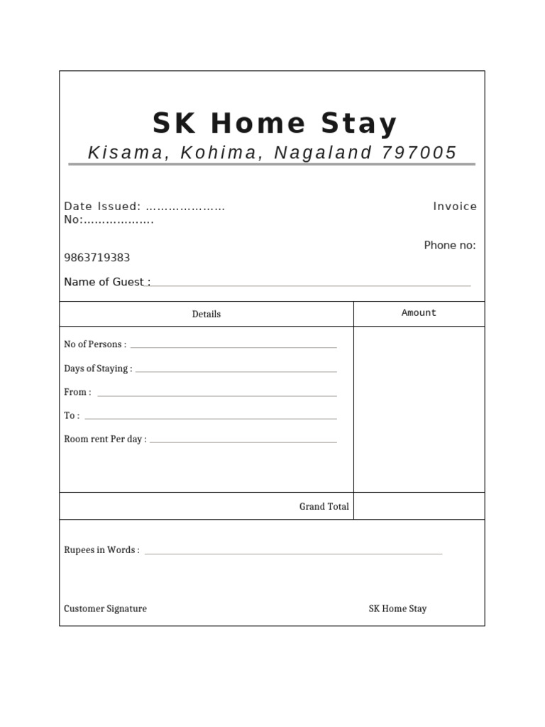 SK Home Stay | PDF