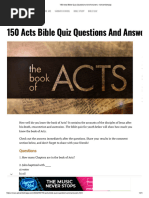 Bible Quiz: Gospel of Matthew | PDF