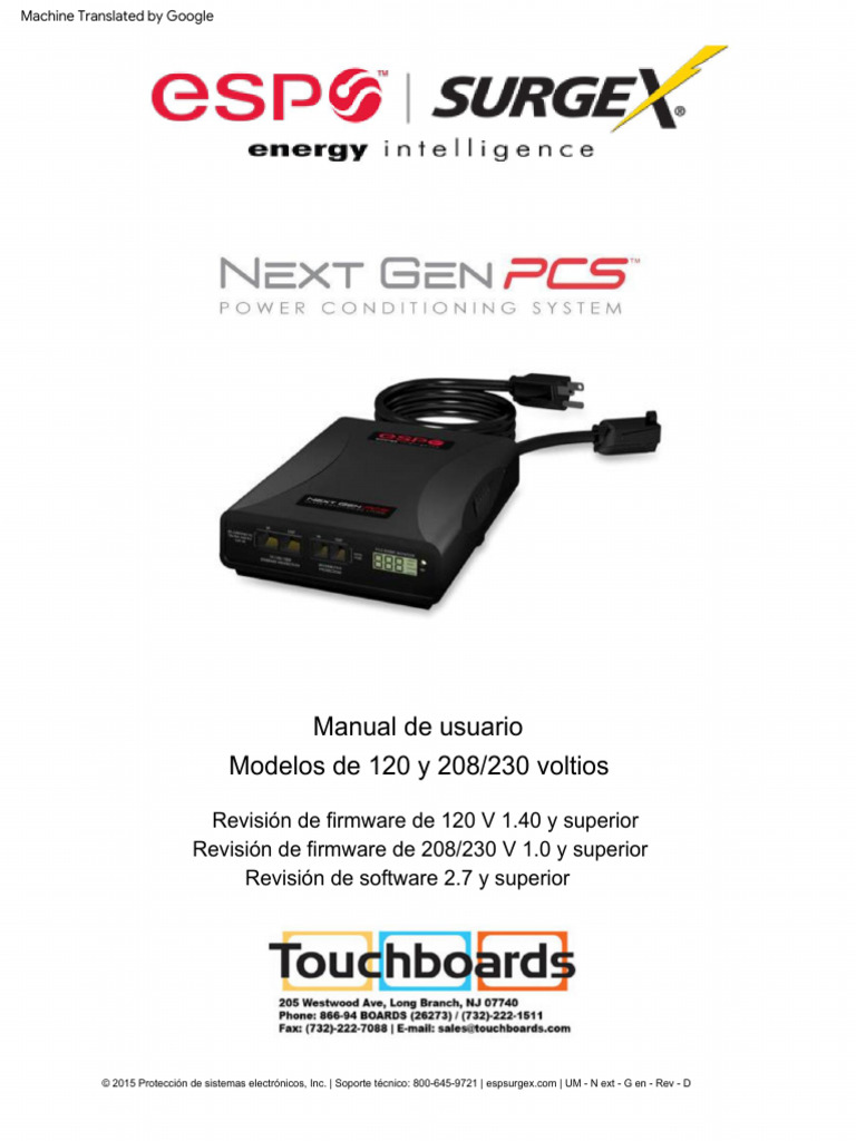 Manual de Usuario para Next Gen PCS | PDF | USB | Compatibles con PC Ibm