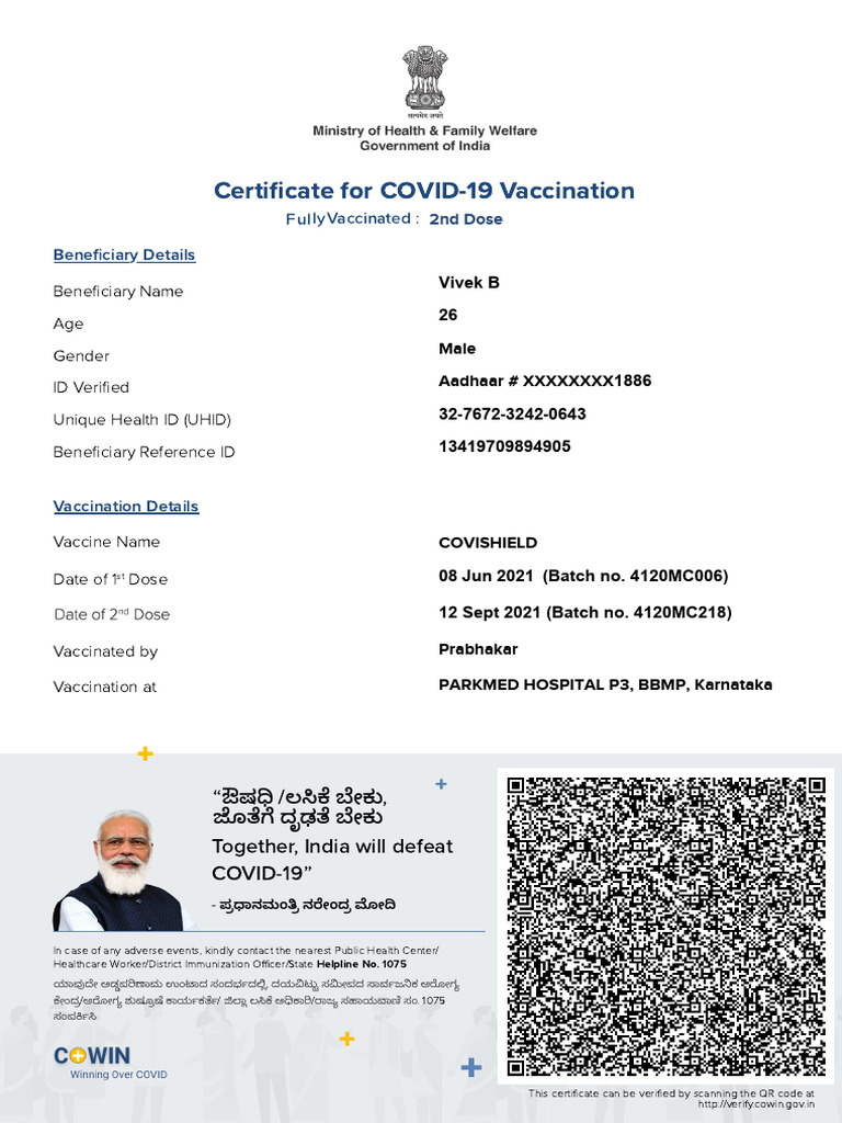 Certificate - Vivek | PDF