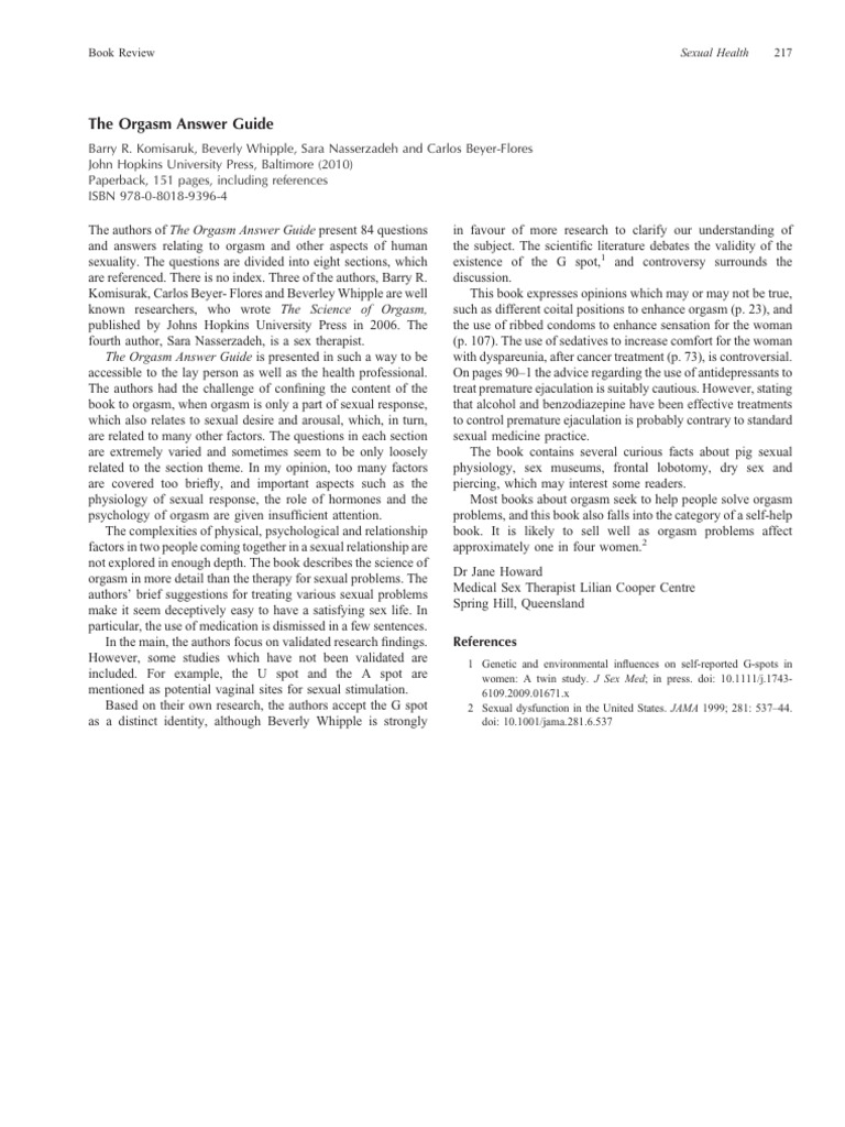 shv7n2_br2 | PDF | Orgasm | Sexual Dysfunction