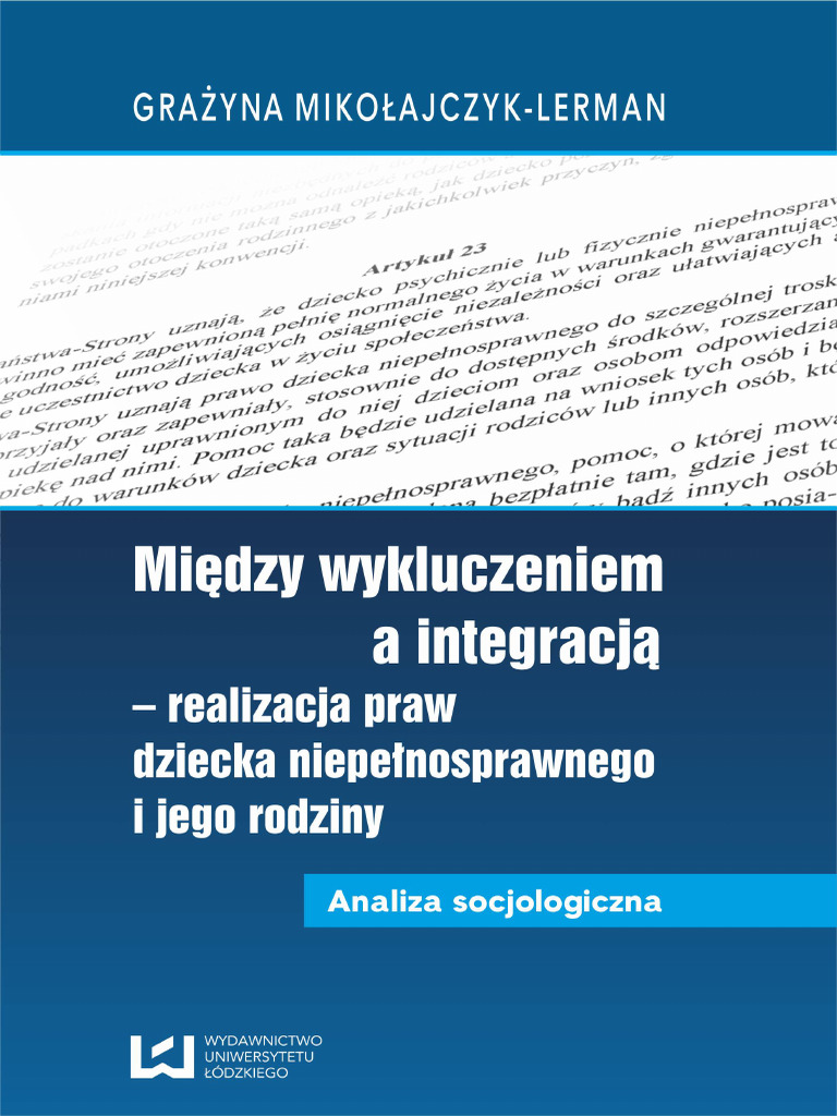 Mikolajczyk-Lerman Miedzy Wykluczeniem | PDF