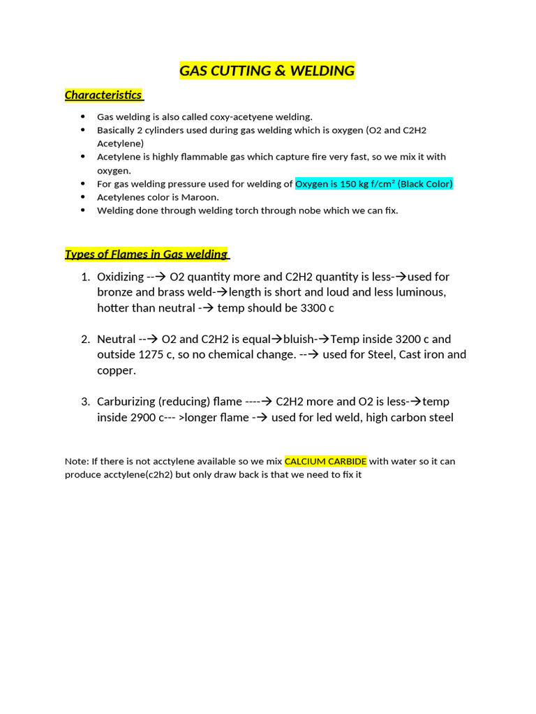 Gas Cutting | PDF