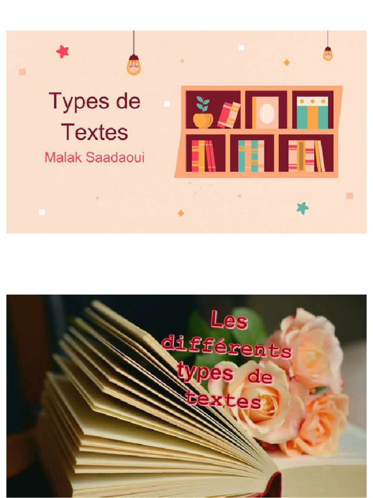Types de Textes Pptx 1 638 | PDF