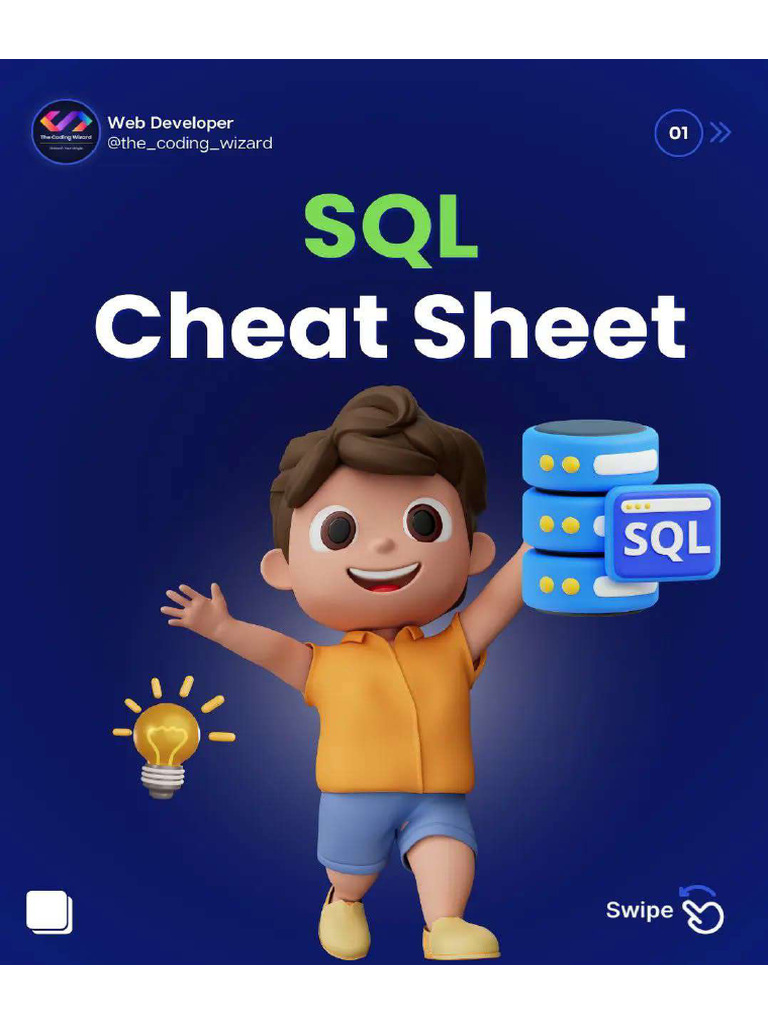 SQL Cheatsheet 1734032502 | PDF