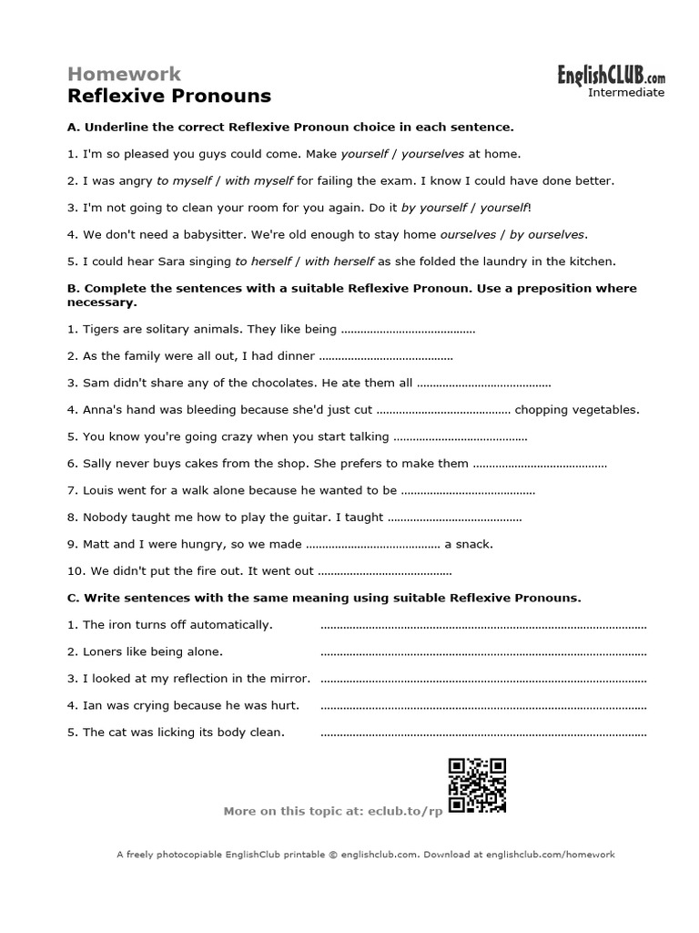 Reflexive-Pronouns Explanation | PDF | Linguistic Typology | Grammar