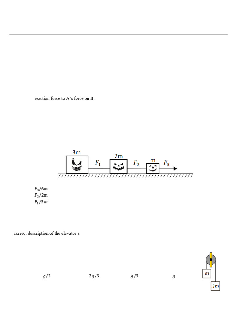 Unit 3 Practice Test 1 | PDF | Force | Friction