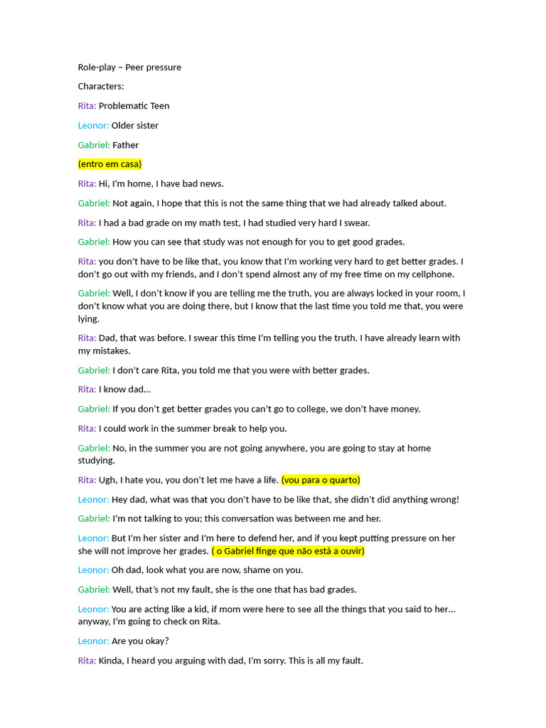Role Play | PDF