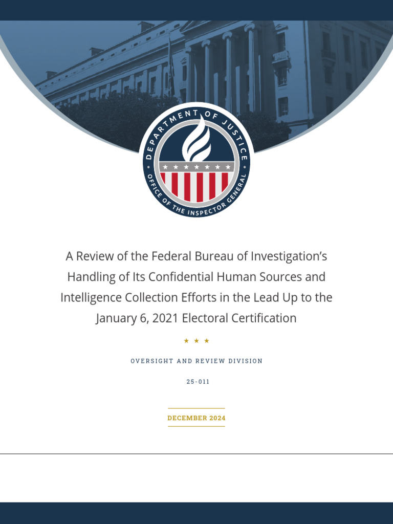 A Review of the Federal Bureau of Investigation’s Handling of Its ...