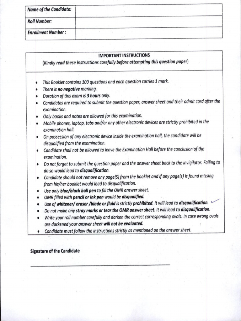 AIBE 8 Model Question Paper | PDF