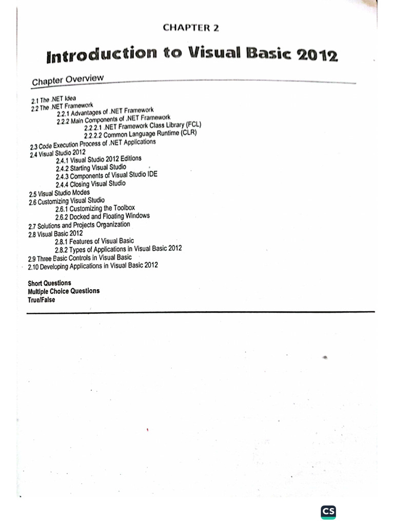 visual programming chp 2 | PDF