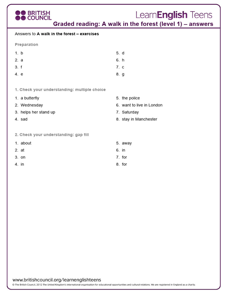 Level 1 Answers | PDF
