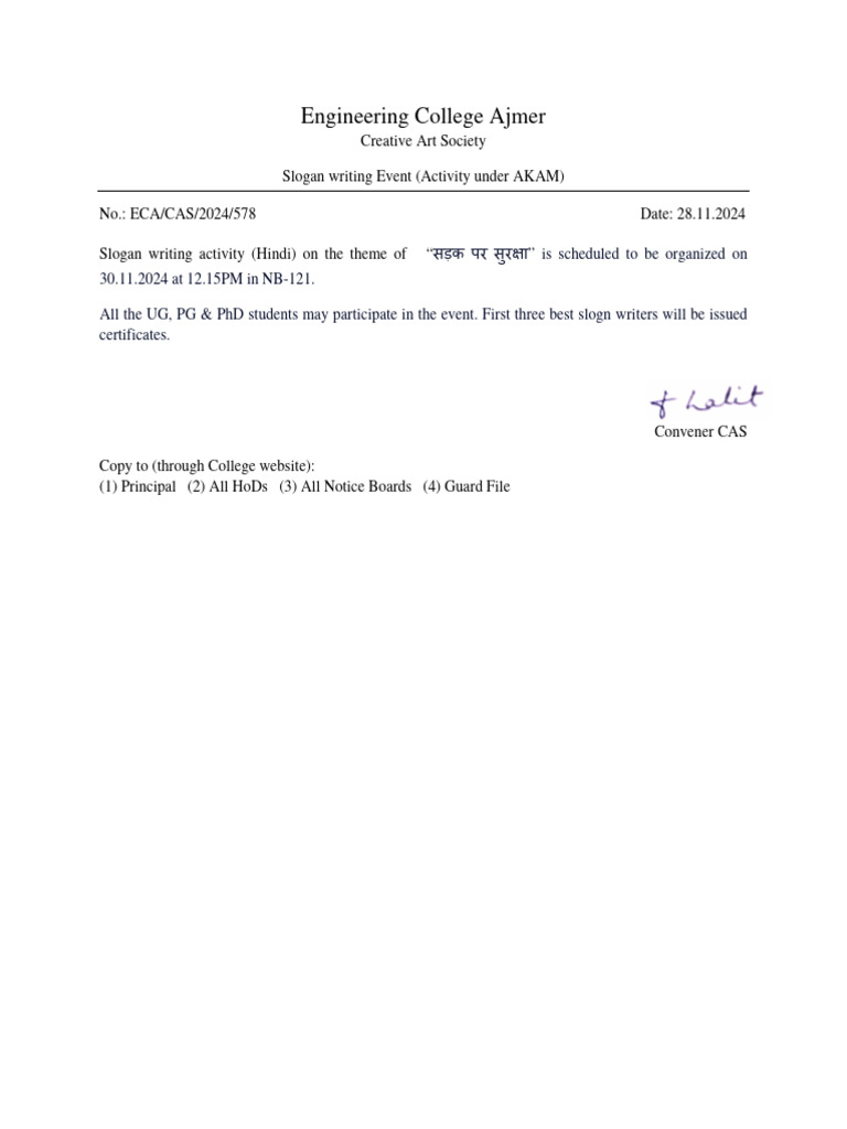 Slogan Writing Activity for Students | PDF