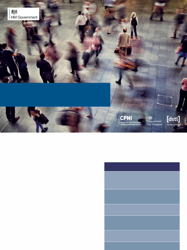 UK - CPNI - Behavioural Detection Best Practice, Guidance and Advice ...