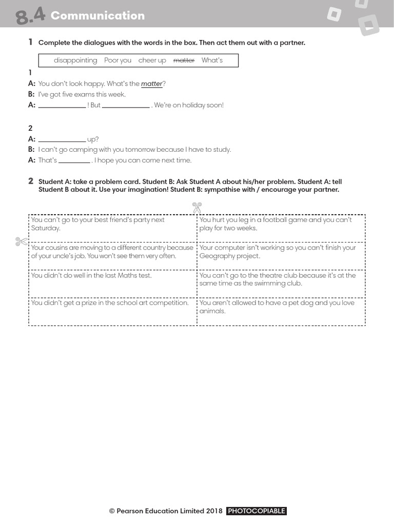 Go getter 4_Unit _Communication practoce 8.4 | PDF