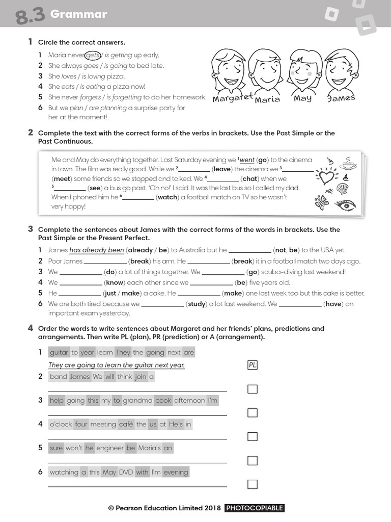 Go Getter 4 - Unit 8 - Grammar Practice 3 | PDF | Syntax | Language Mechanics