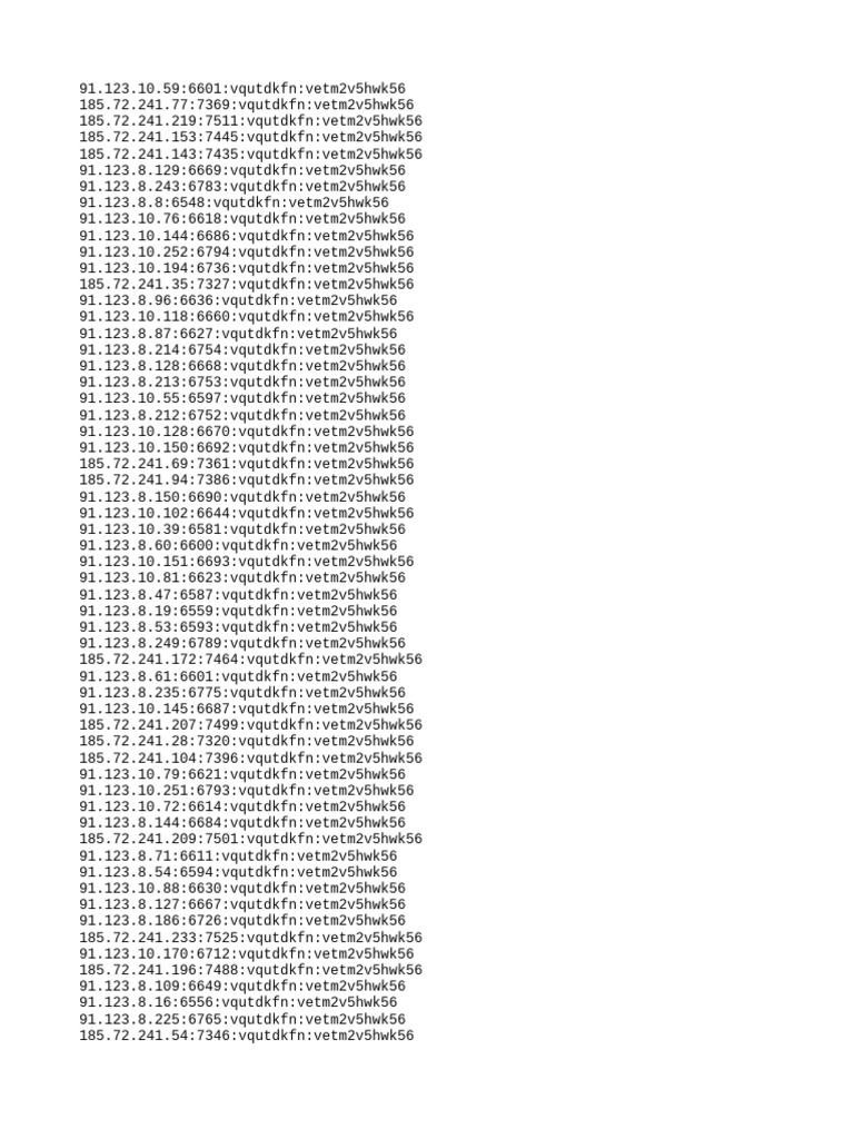 Webshare 500 Proxies | PDF