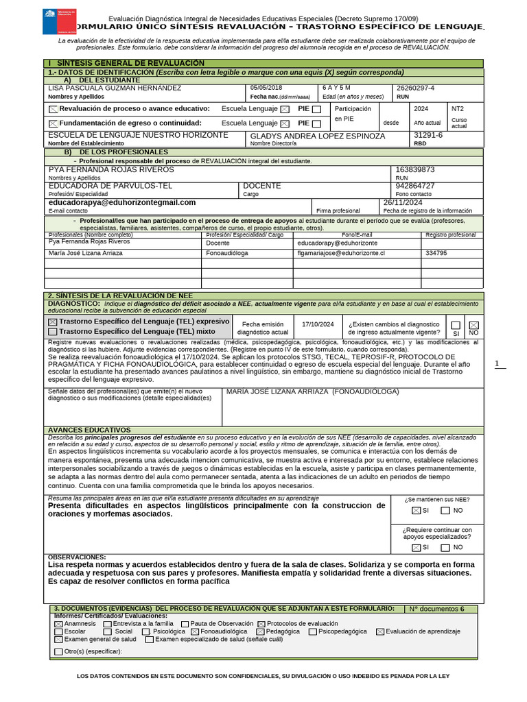 Lisa Guzman | PDF | Aprendizaje | Evaluación