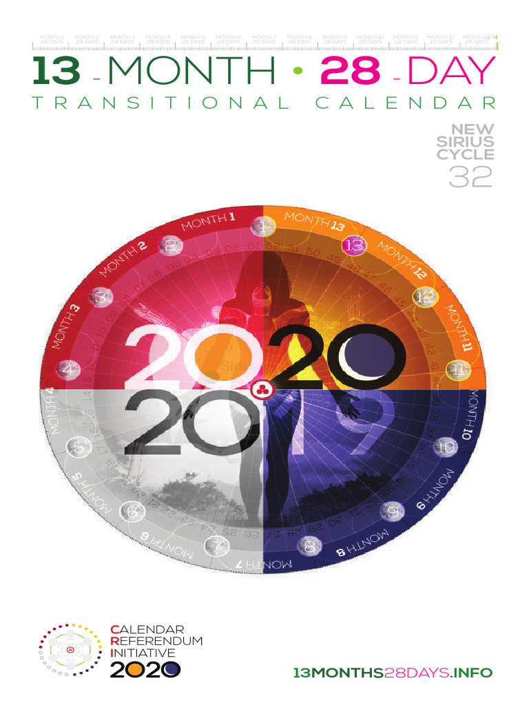 2019 2020 13 Month 28 Day NEW OS Transitional Calendar | PDF | Moon ...