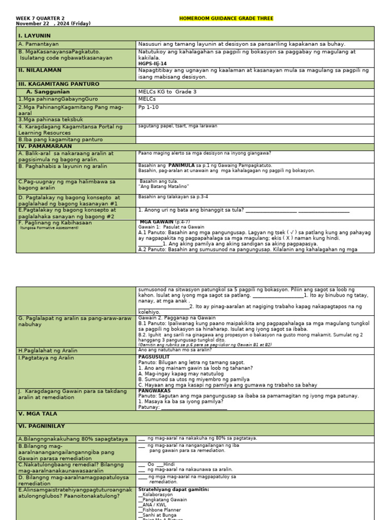 HG W7Q2 | PDF