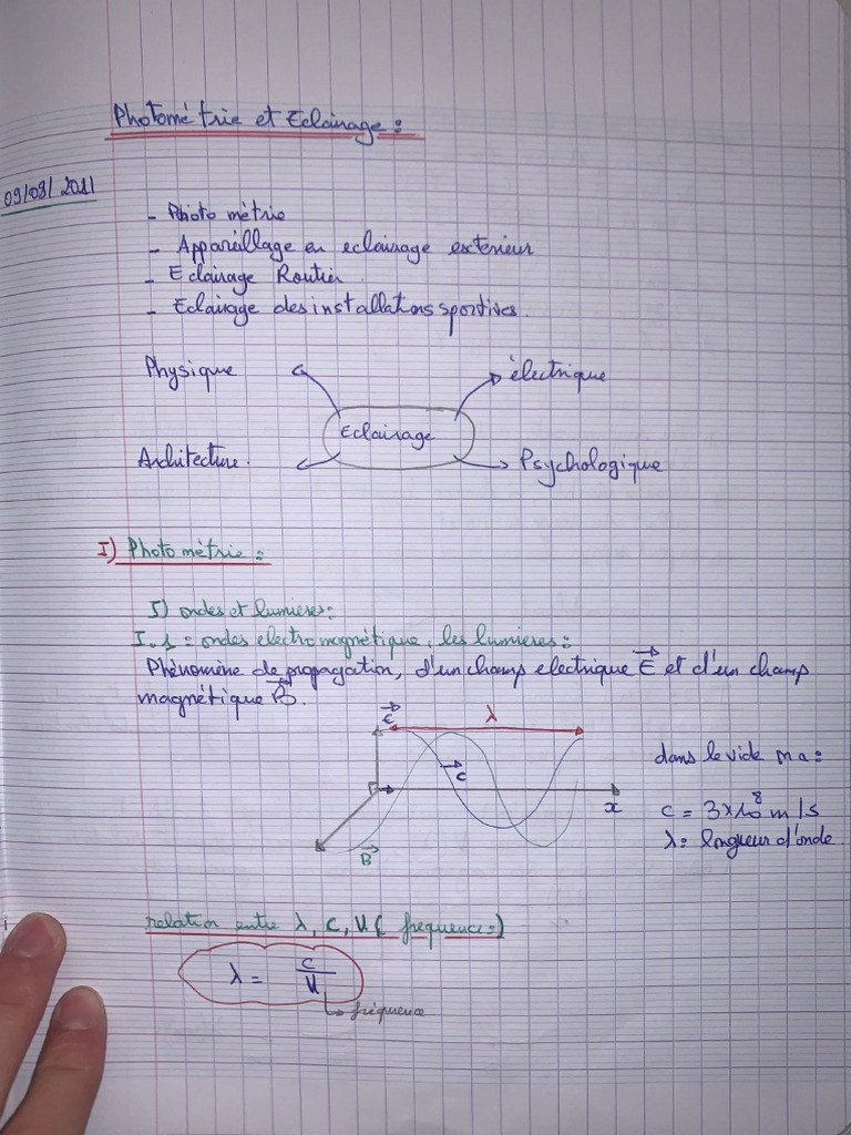 Éclairage Photométries COURS | PDF