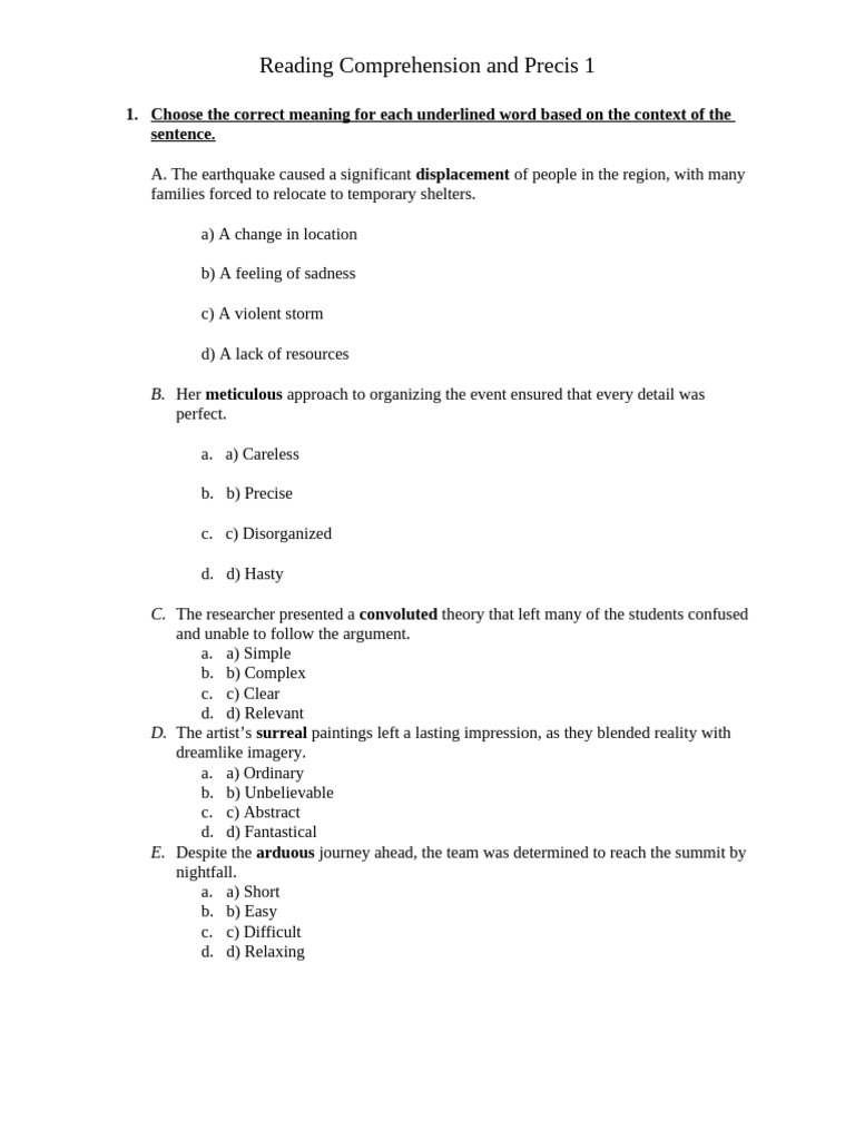 HOMEWORK | PDF | Reading Comprehension | Communication