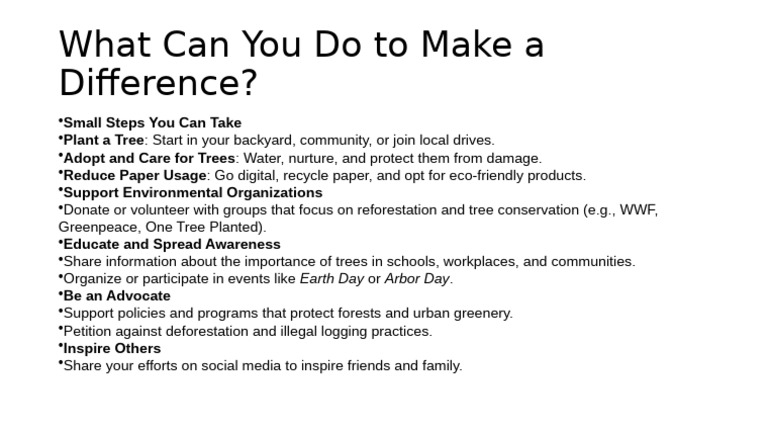 What Can You Do To Make A Difference | PDF