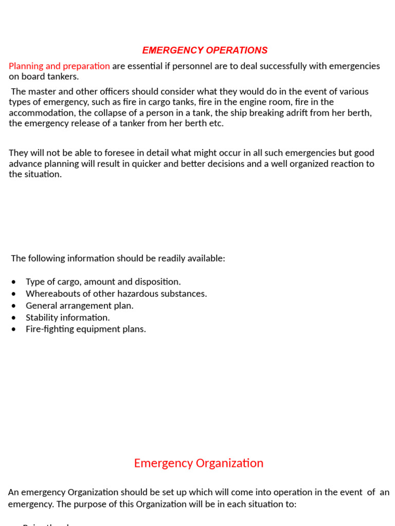 Ship Emergency Procedures | PDF | Firefighting | Emergency